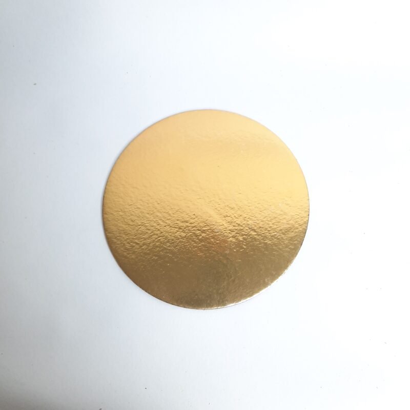 Buy Cake Base Board 10 inch Round MDF Golden 10 pieces - Packaging Age