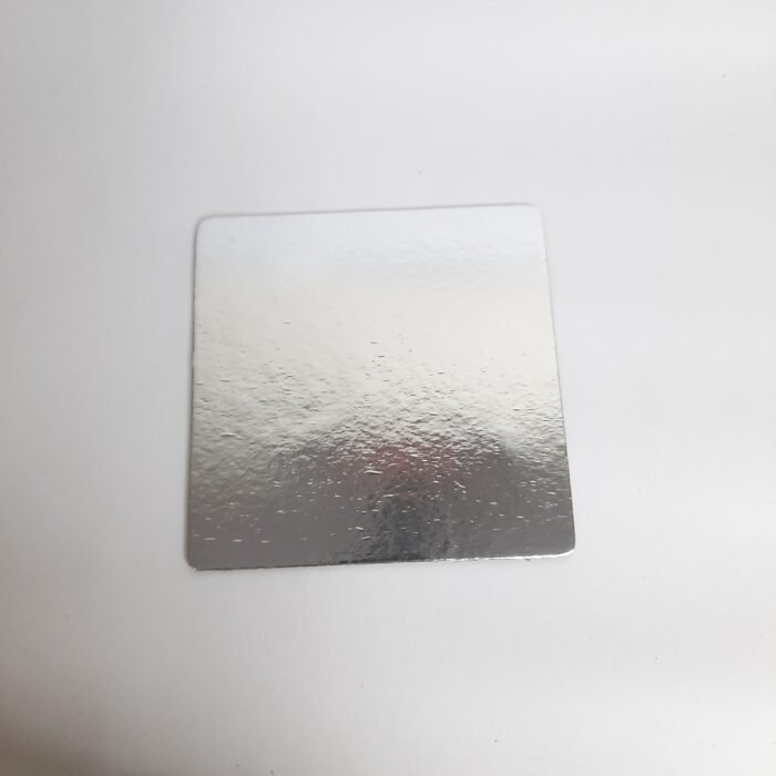 Buy Cake Base Board 7 inch Square MDF Silver 10 pieces - Packaging Age